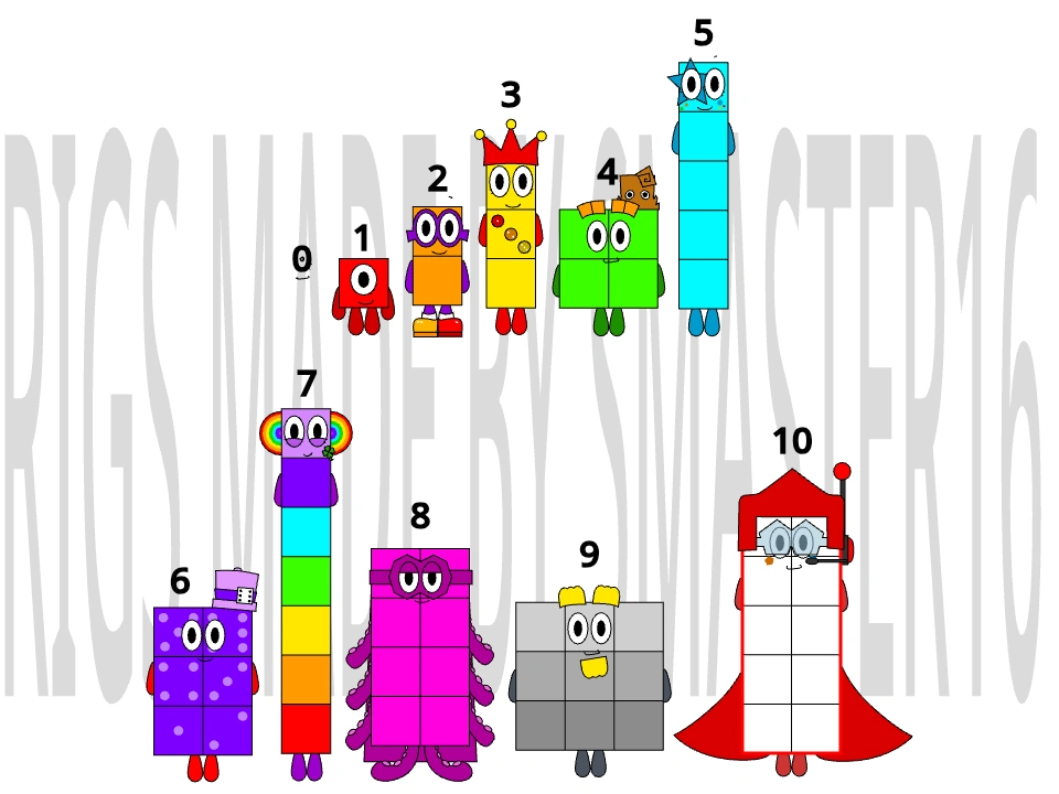 My version of Numberblocks (0-10) | Fandom