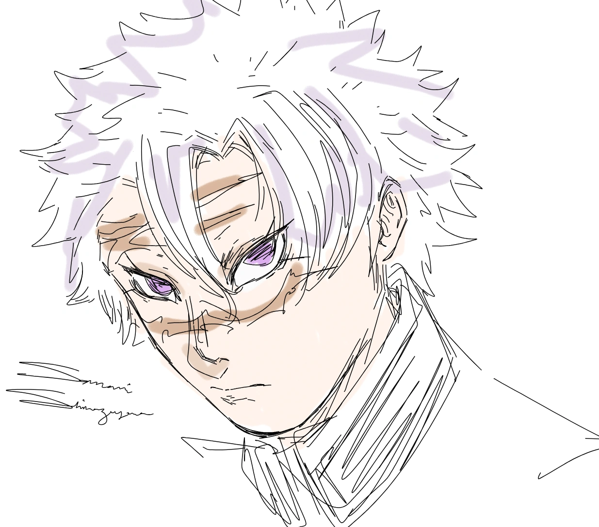 I think I kind of forgot how to draw Sanemi. | Fandom