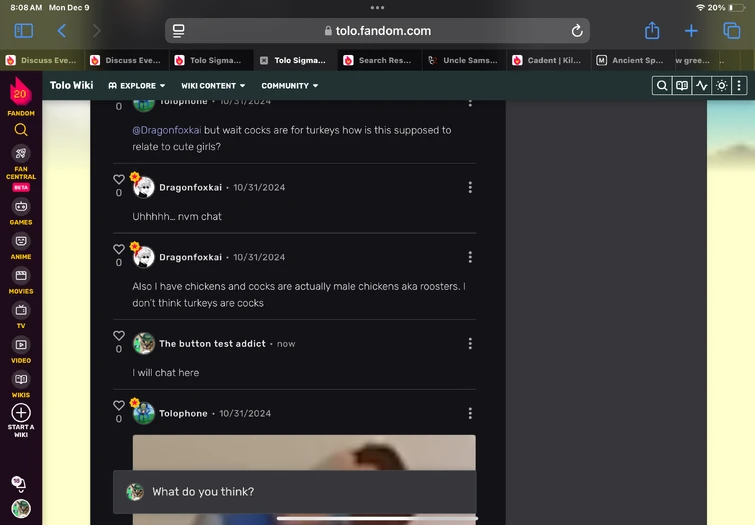 I broke the mega thread | Fandom