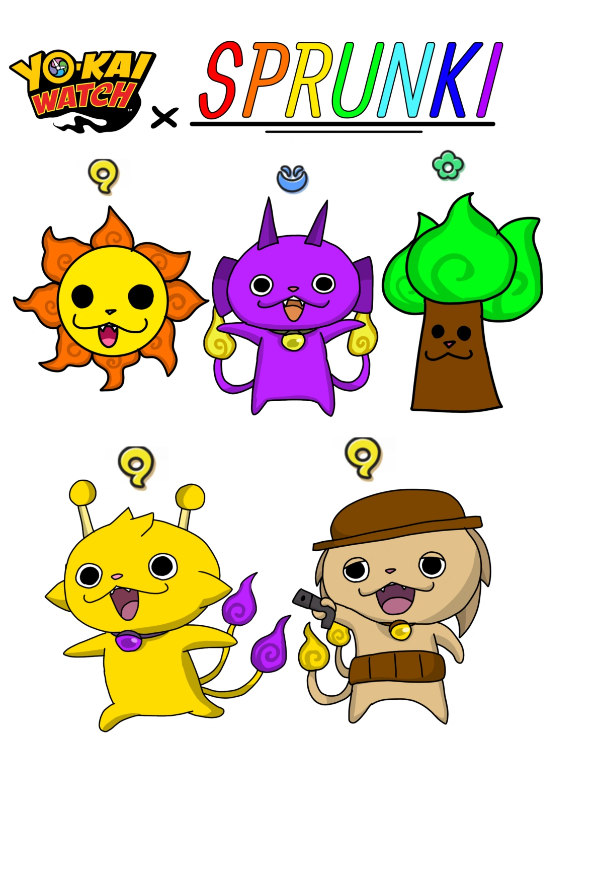 Sprunki z Yo kai watch x Sprunki au- melodies | Fandom