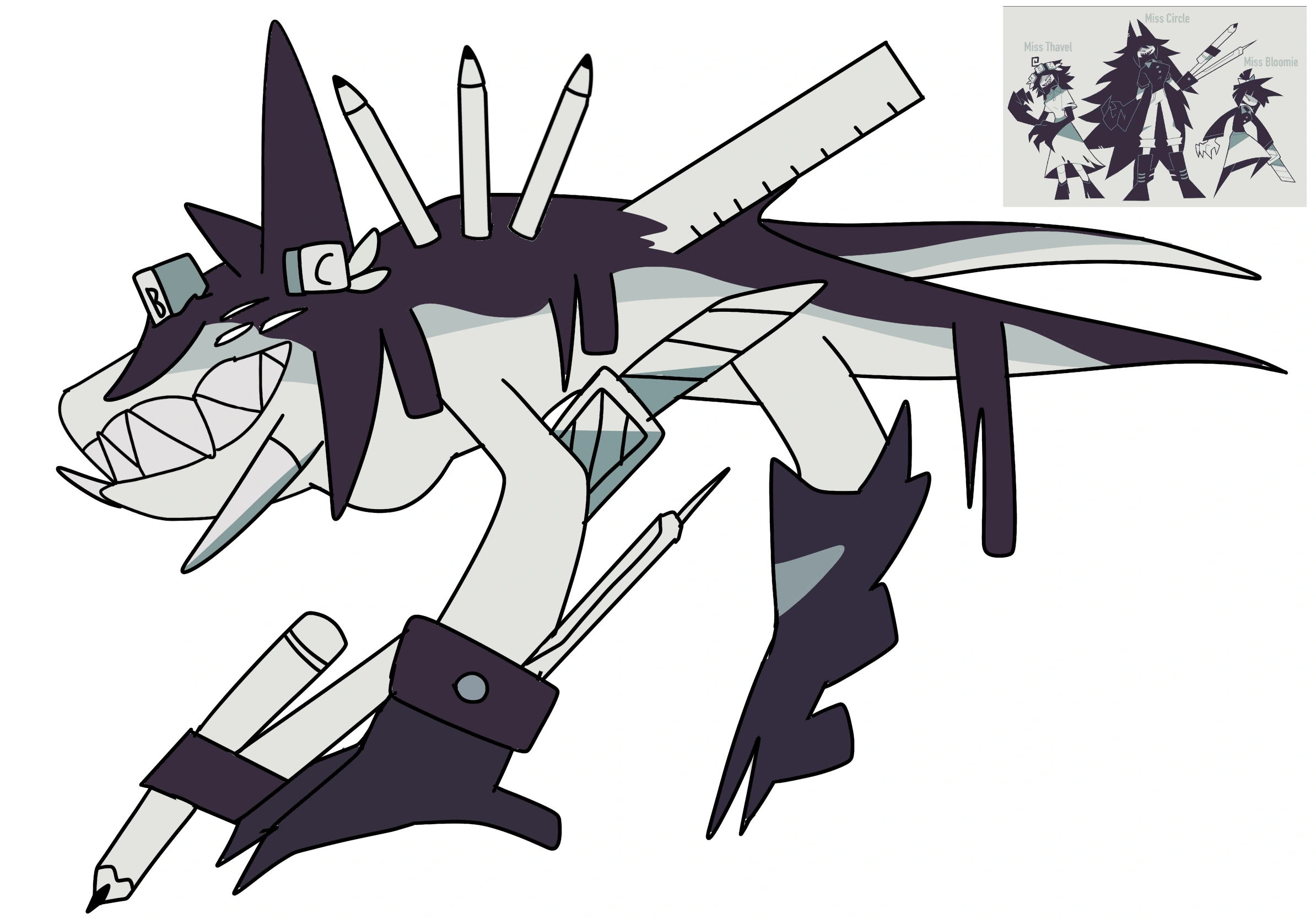 I recreate Miss circle, Miss bloomie, Miss Thavel into creatures in my ...