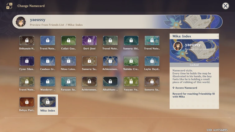 mika's namecard looks nice | Fandom