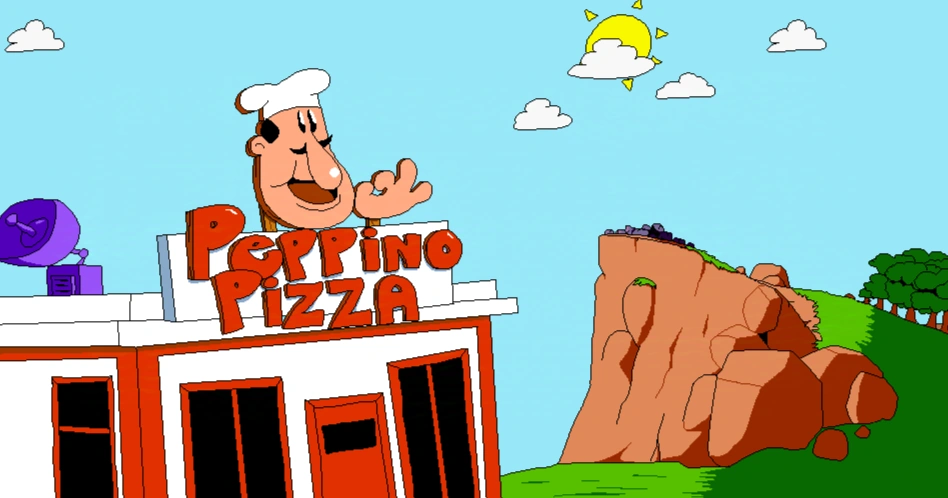 Peppino's Pizza Is Sky Day Background | Fandom