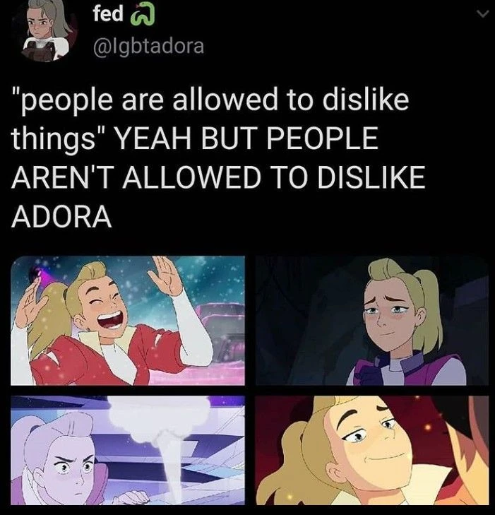 Oh do not tell me no one wished Adora a happy birthday. edit: it’s in ...