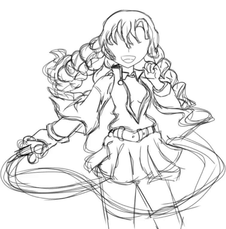 i did a mitsuri sketch | Fandom