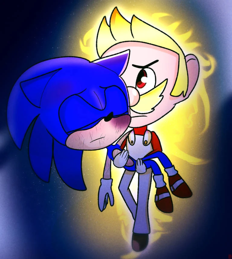 Chaos Emerald Mario and Sonic (art by me) | Fandom