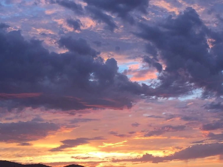 a collection of sunset pictures i took at our old house | Fandom