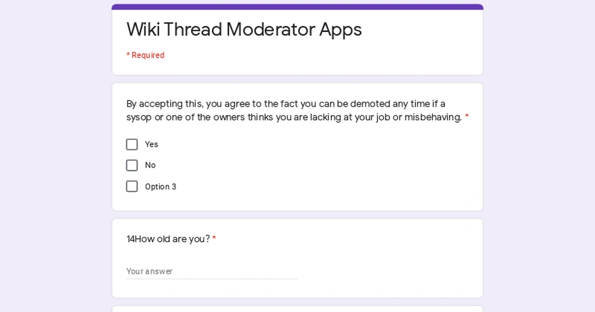 ASTD Wiki Thread Moderator Applications | Fandom