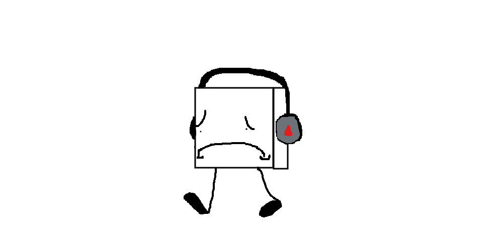 poorly draw ice cube with headphones | Fandom