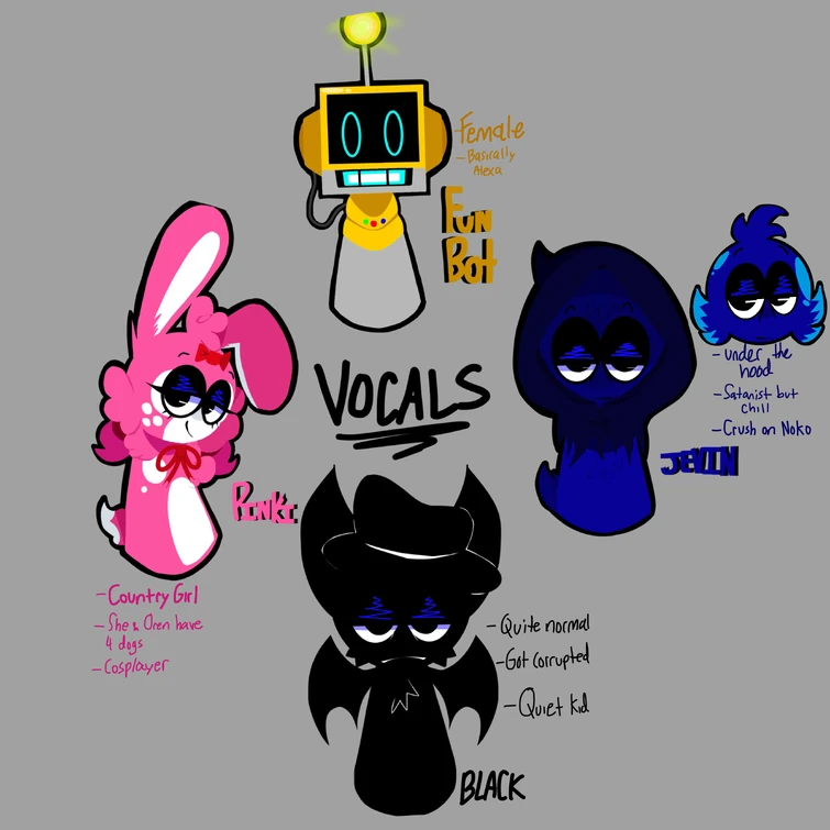 My Pinki, Jevin, FunBot, and Black facts! (Most of my universe’s ...