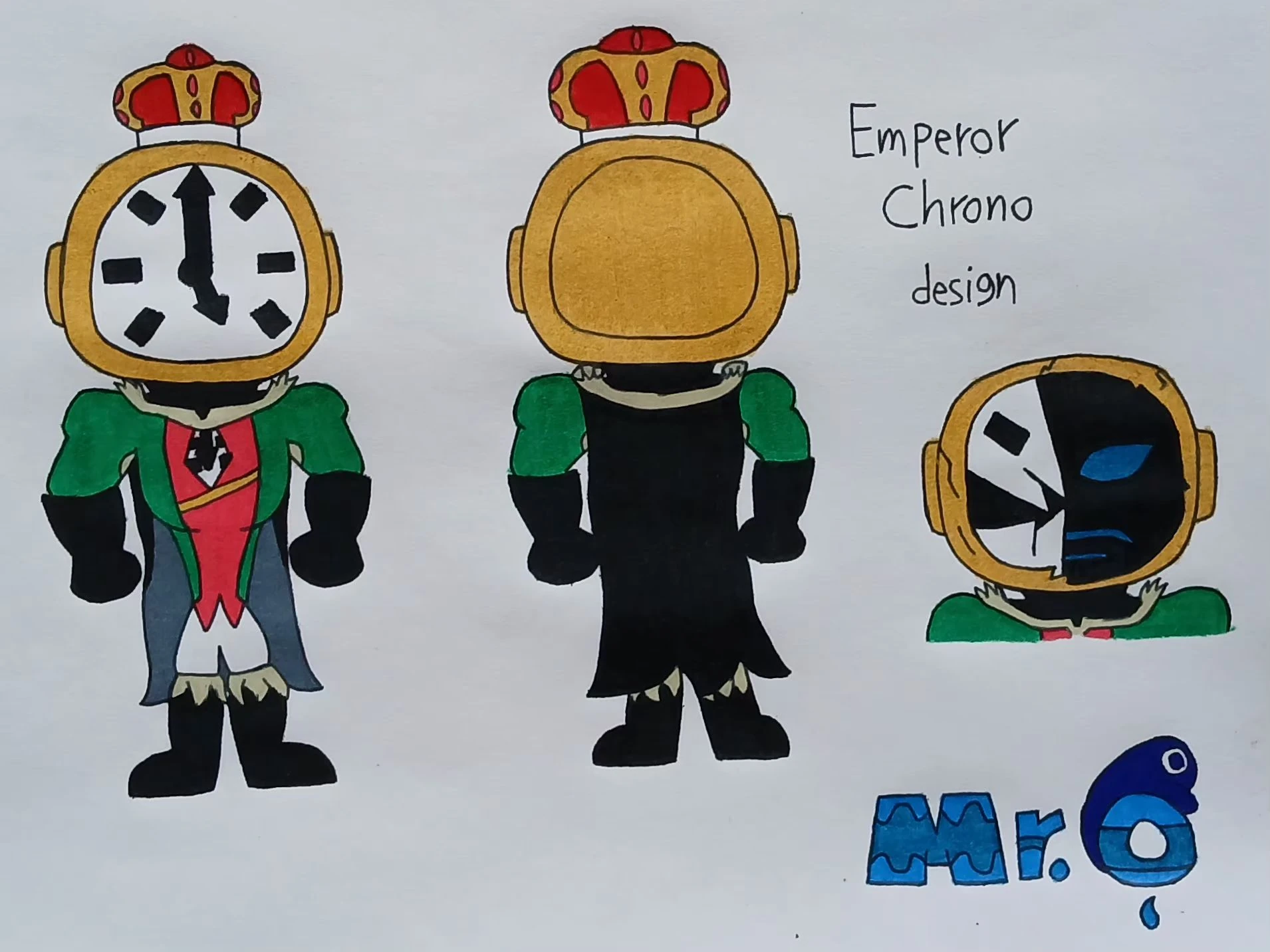 Emperor Chrono & Time God design sheets | Fandom