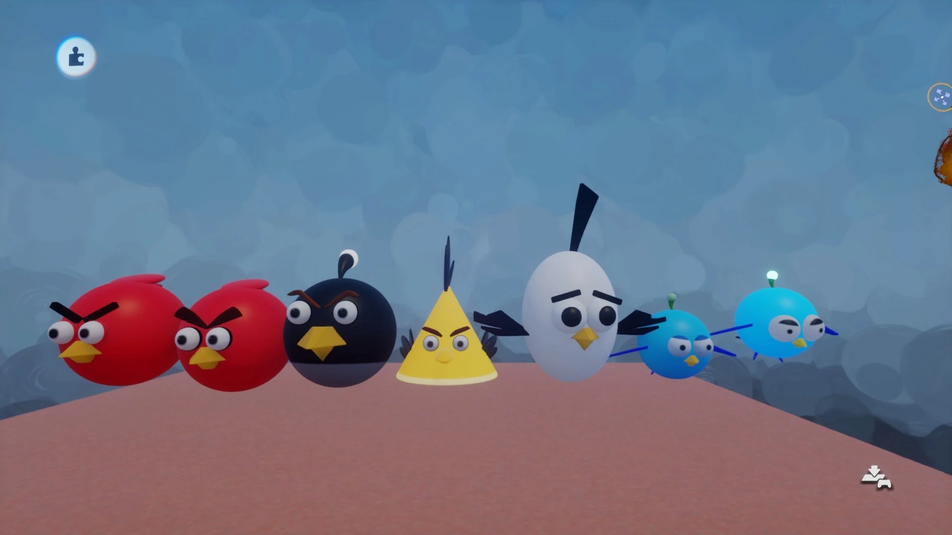 Recreated models from angry birds (3 of them belong to someone else ...