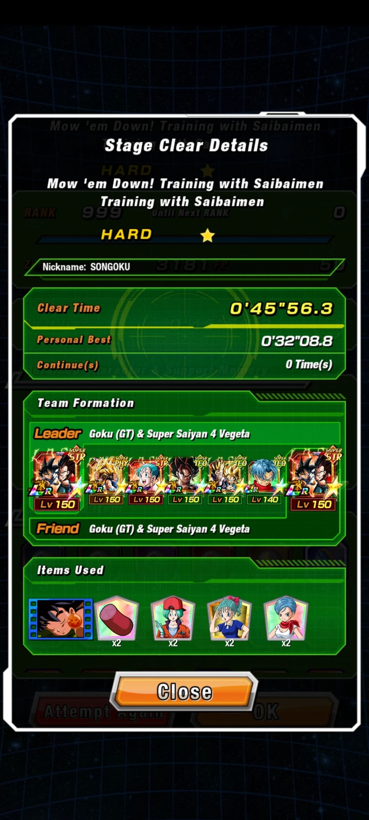 Training with Saibamen 30 rounds Title complete | Fandom