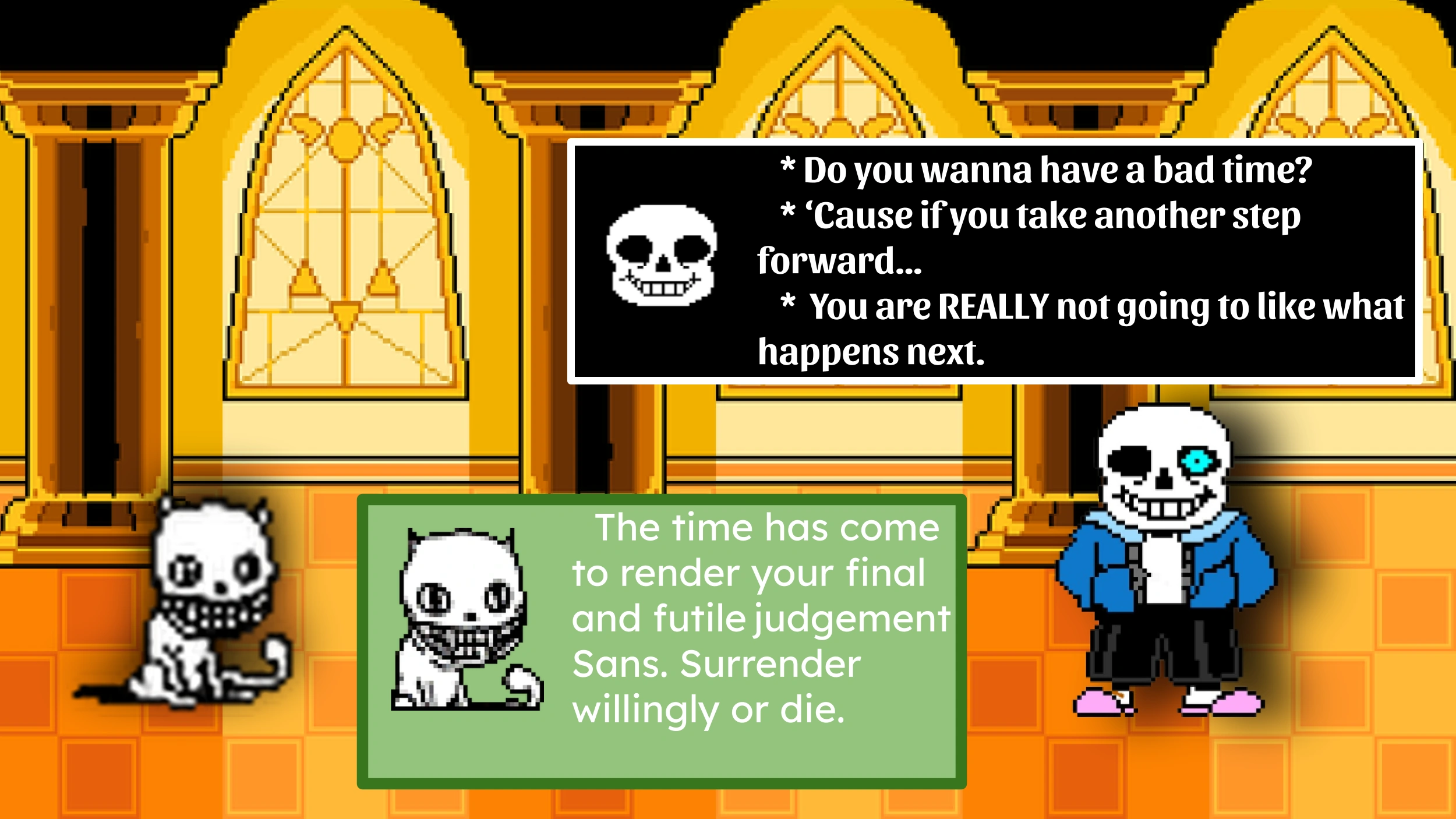 Sans (Undertale) vs The Judge (Off) | Fandom