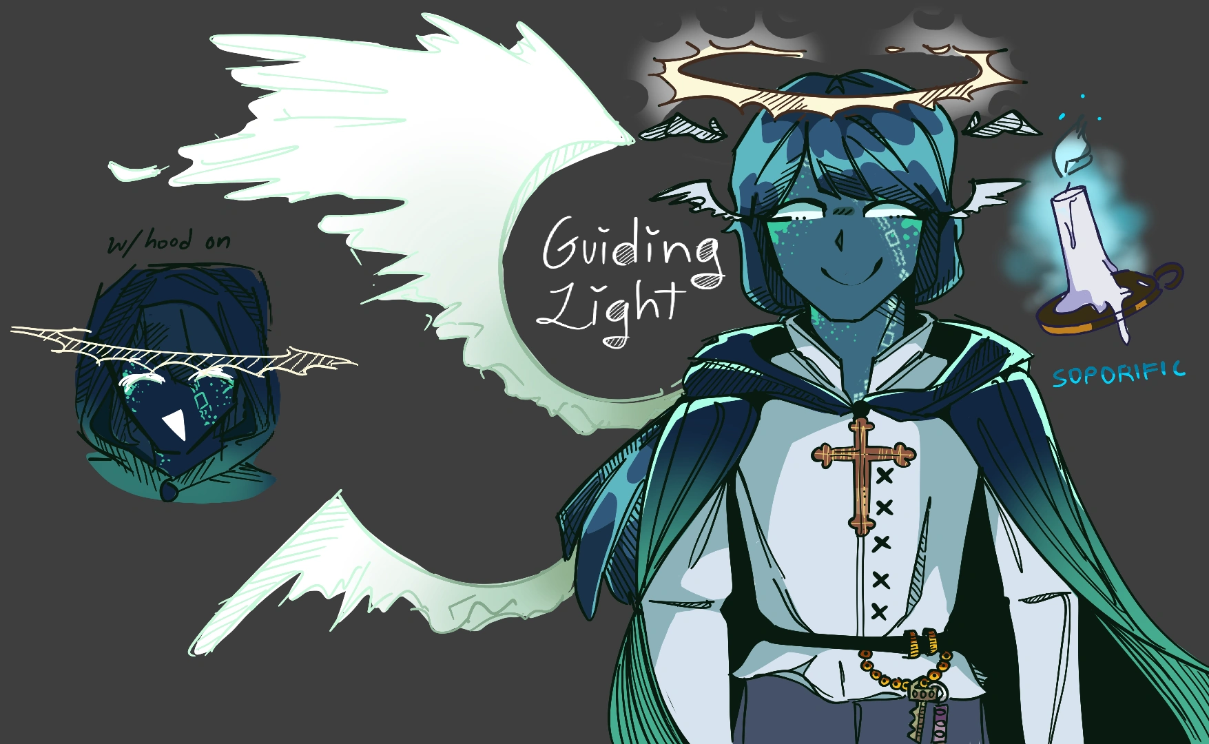 my humanoid!guiding light design !! [redesign of my old one] | Fandom