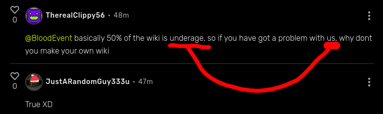 possible confirmation that a user is underage | Fandom