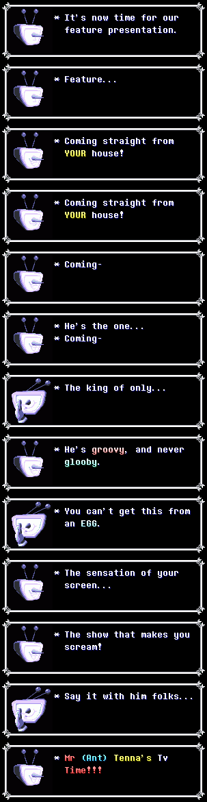 Feature Presentation from Deltarune but I made it text boxes (Featuring ...