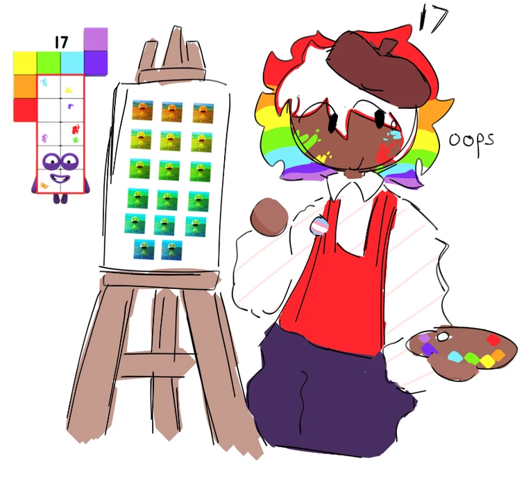 human design i made of 17 from numberblocks :) | Fandom