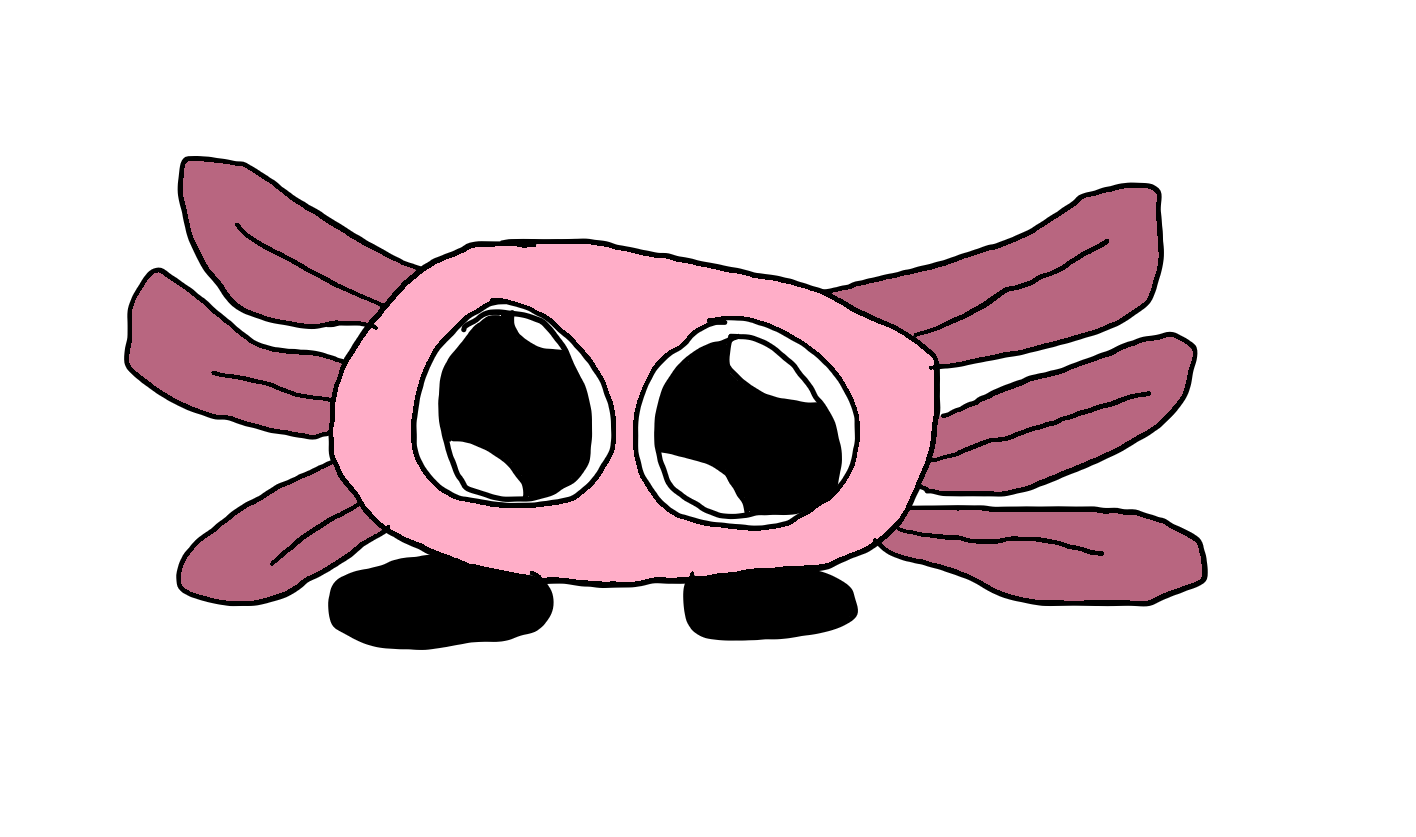 i drew the silly axolotl | Fandom