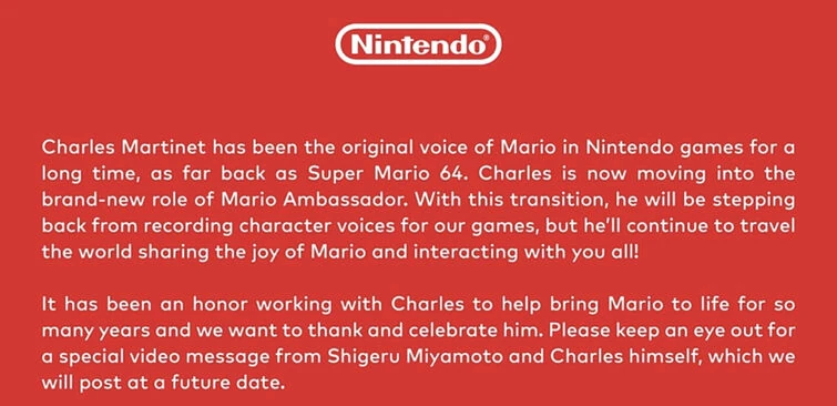 Charles Martinet may retire as Mario | Fandom