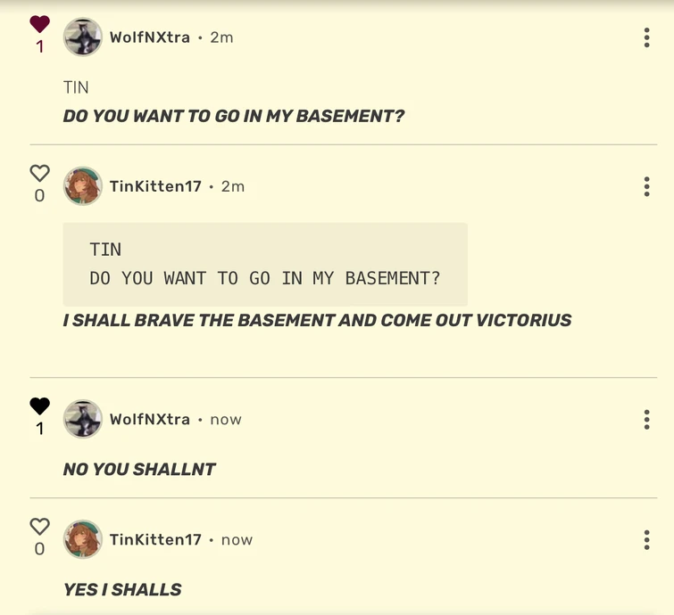 My favorite unhinged wiki screenshots | Fandom