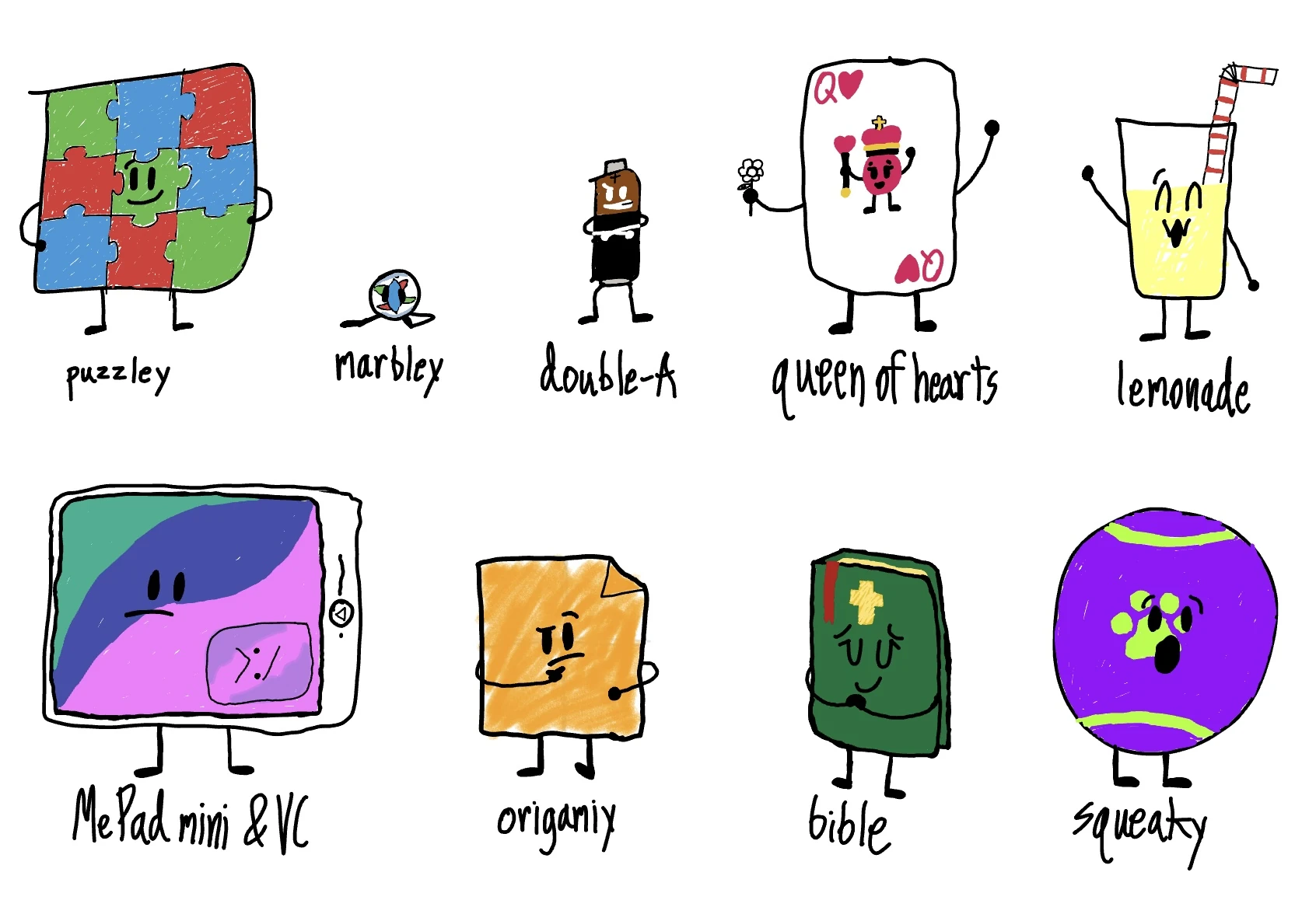 The cast of Inanimate Hotel (my upcoming object show) | Fandom