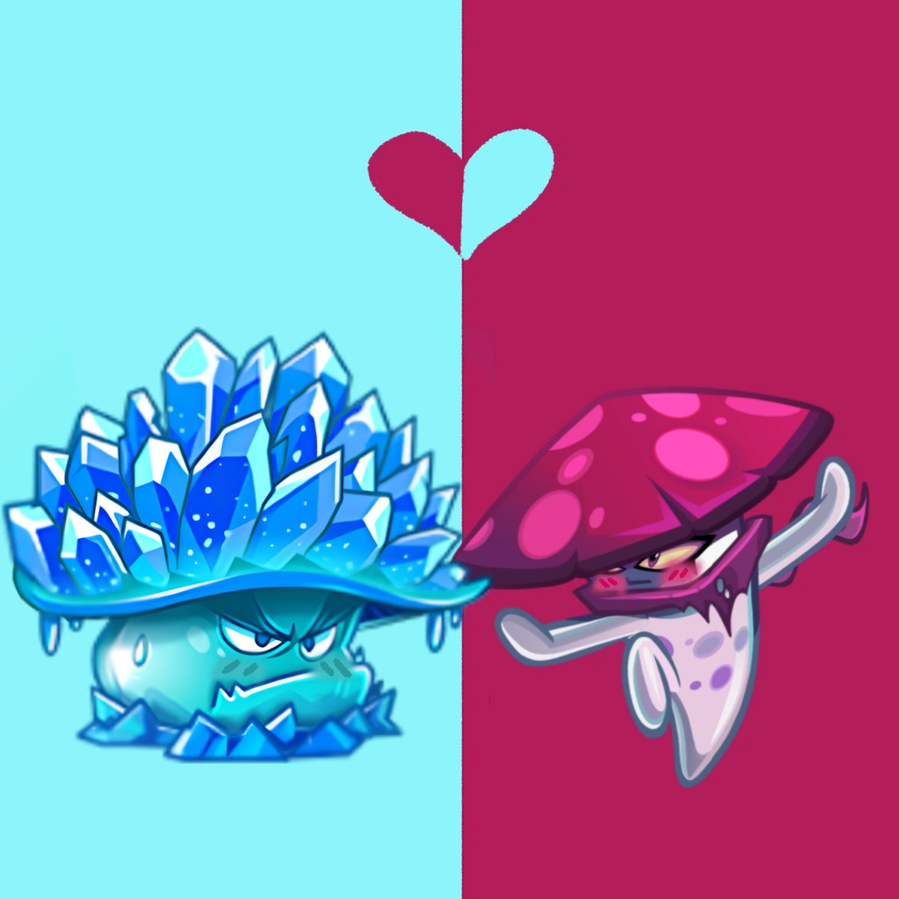 I was created a pvz ship | Ice-shroom x Nightcap pvz2 :) | Fandom