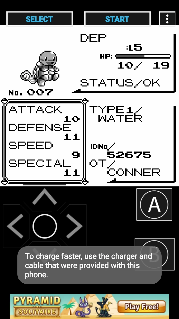 In pokemon red, if you do not know what type your pokemon is, go to ...
