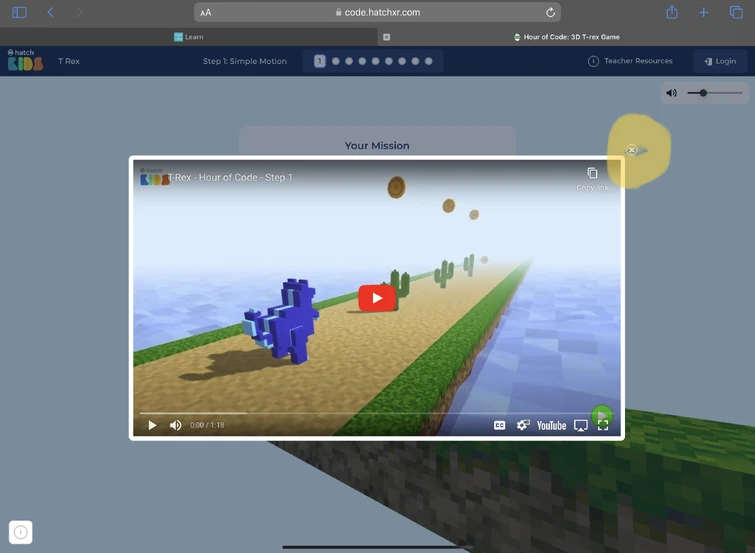 -Hour of Code Tutorial!--Create a 3D T-Rex Game- | Fandom