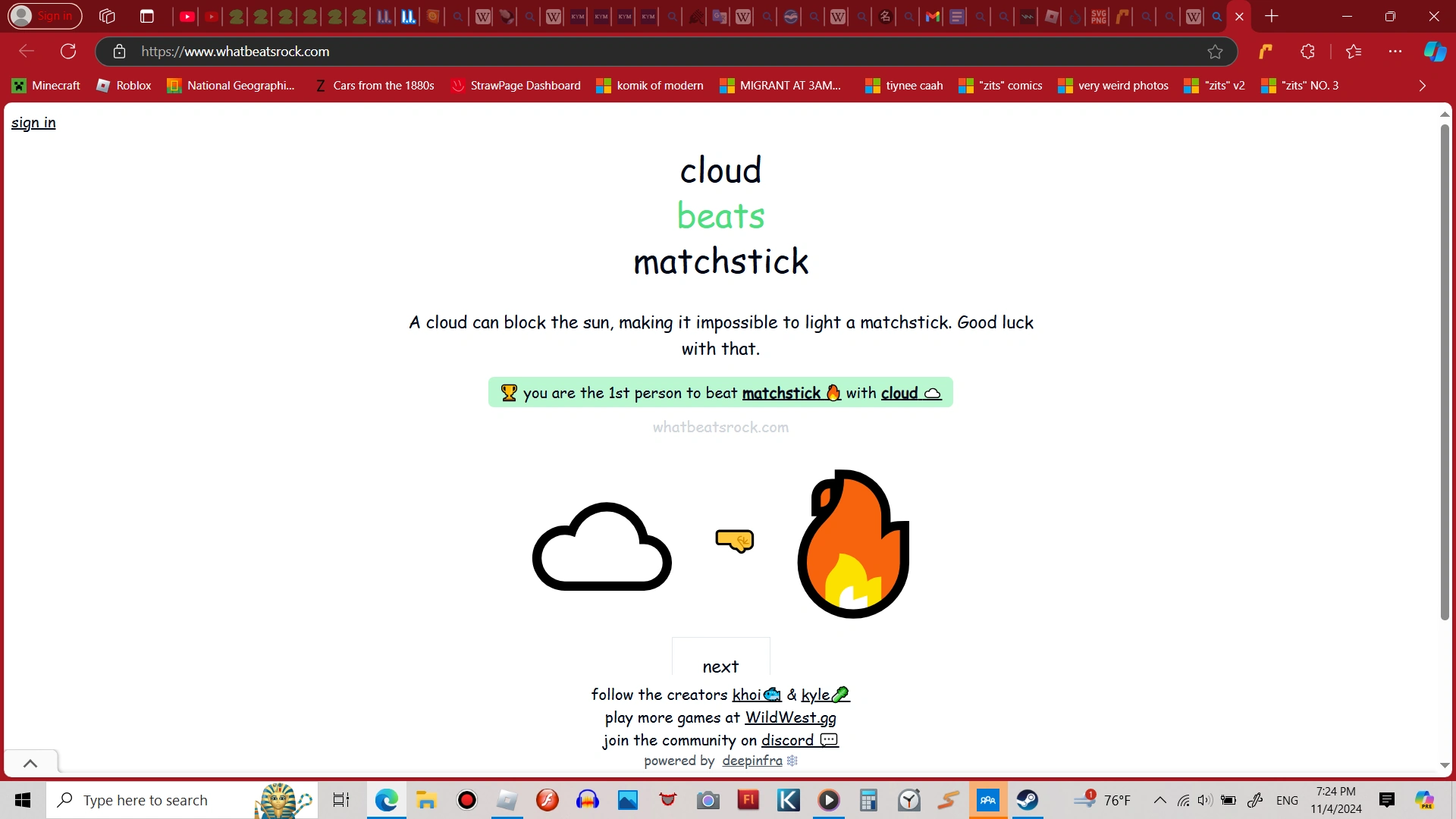you guys did a poll to see if match or cloudy won. the results... | Fandom