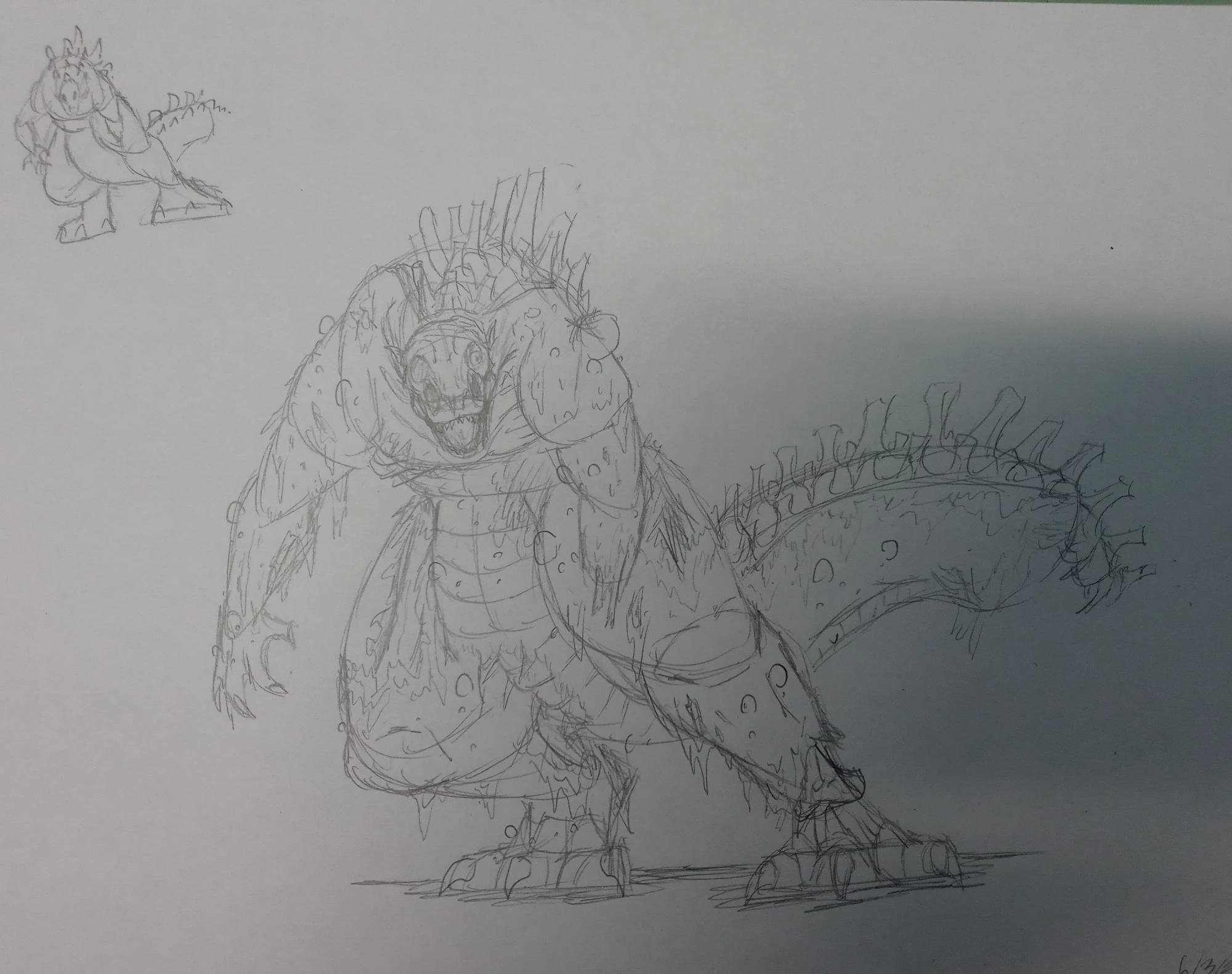 Zombie Godzilla Sketches Once Again | Fandom