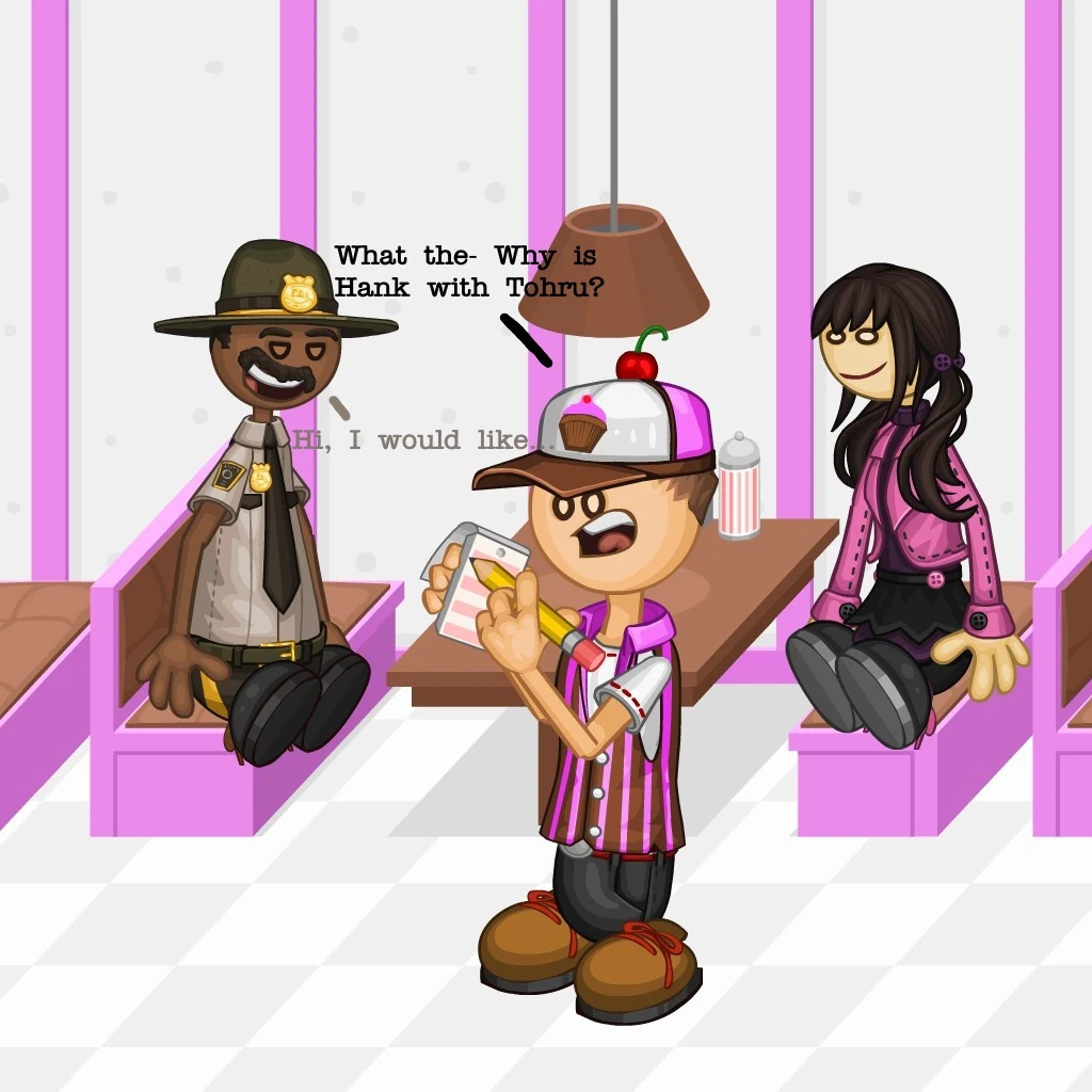 Every time I play a Papa's game with the dining room, I get weird ...