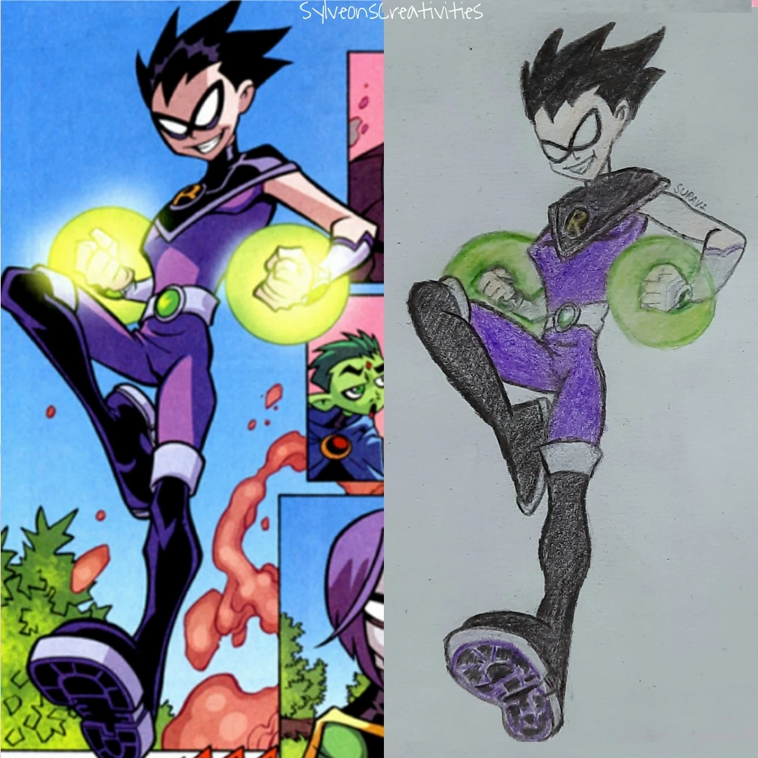 My Art on Tamaranean Robin! | Fandom