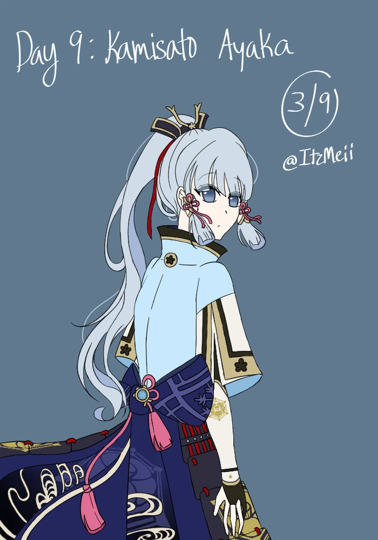 day 9: kamisato ayaka | Fandom