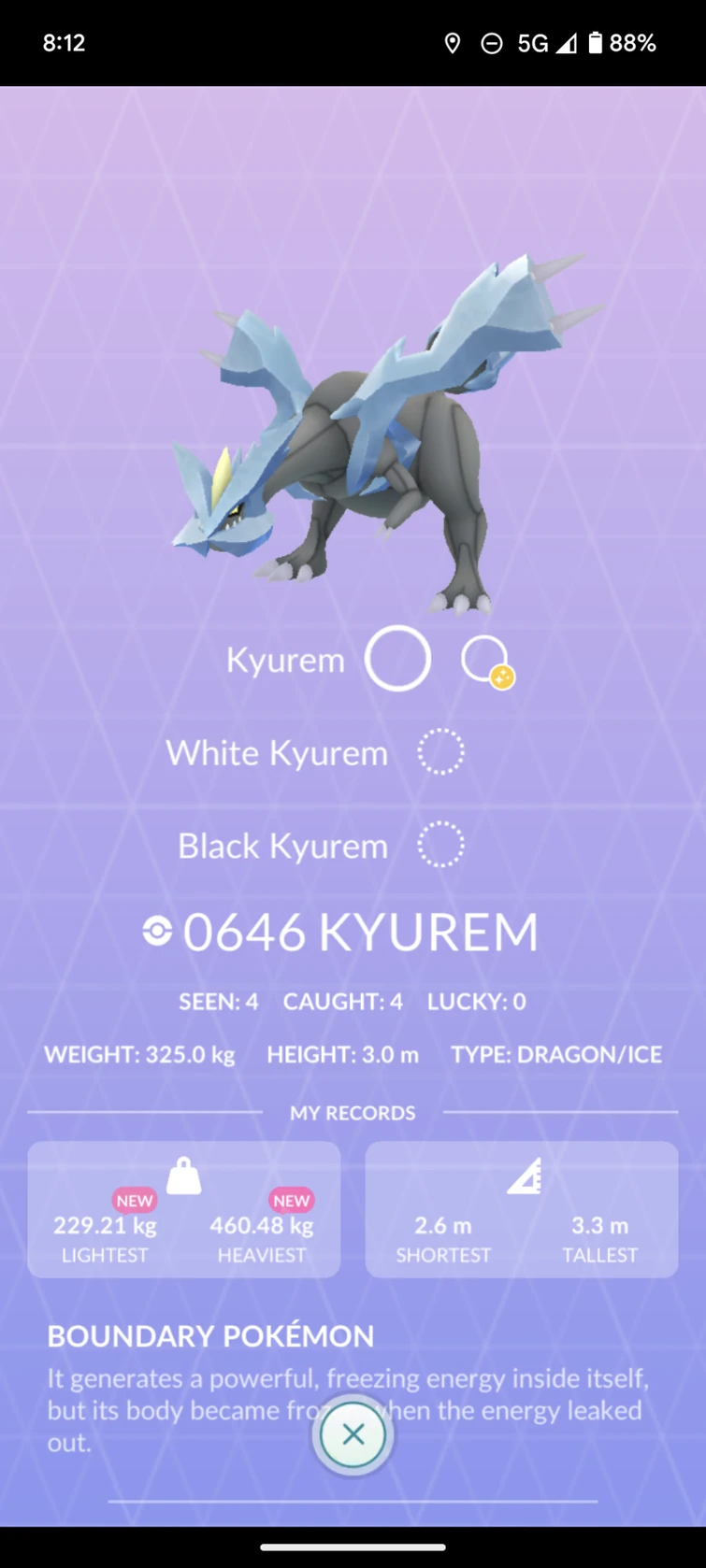 Look what they added to kyurem's Pokedex entry | Fandom