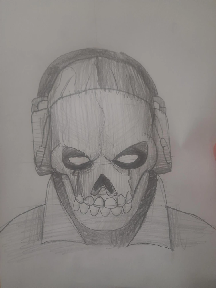 Call Of Duty Ghosts Skull Drawing