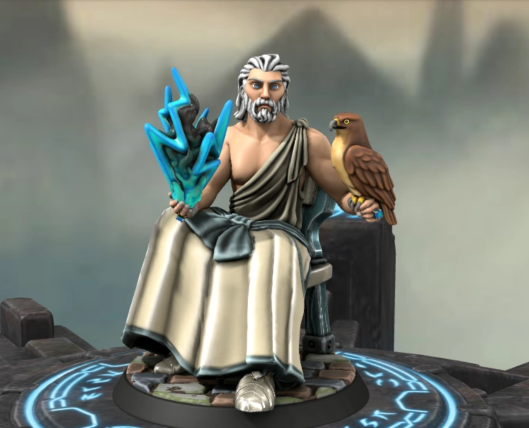 Day #1: Zeus made with HeroForge | Fandom