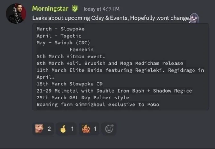 March Events leaked | Fandom