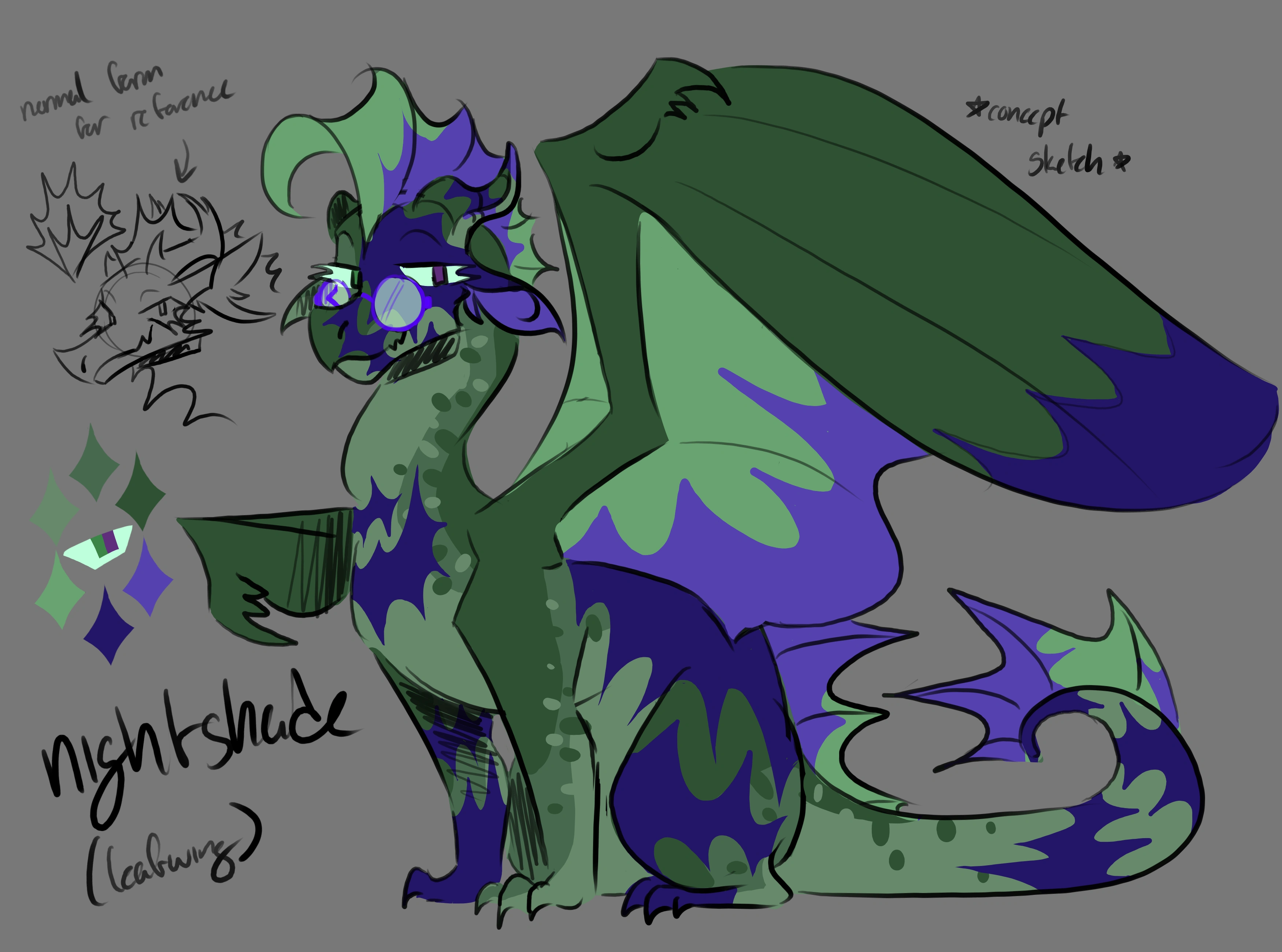 decided to give my sona's leafwing form a redesign | Fandom