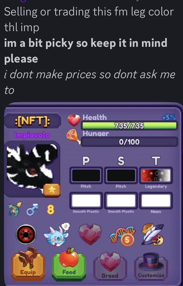 Selling or trading or swapping my moix vulp and imp | Fandom