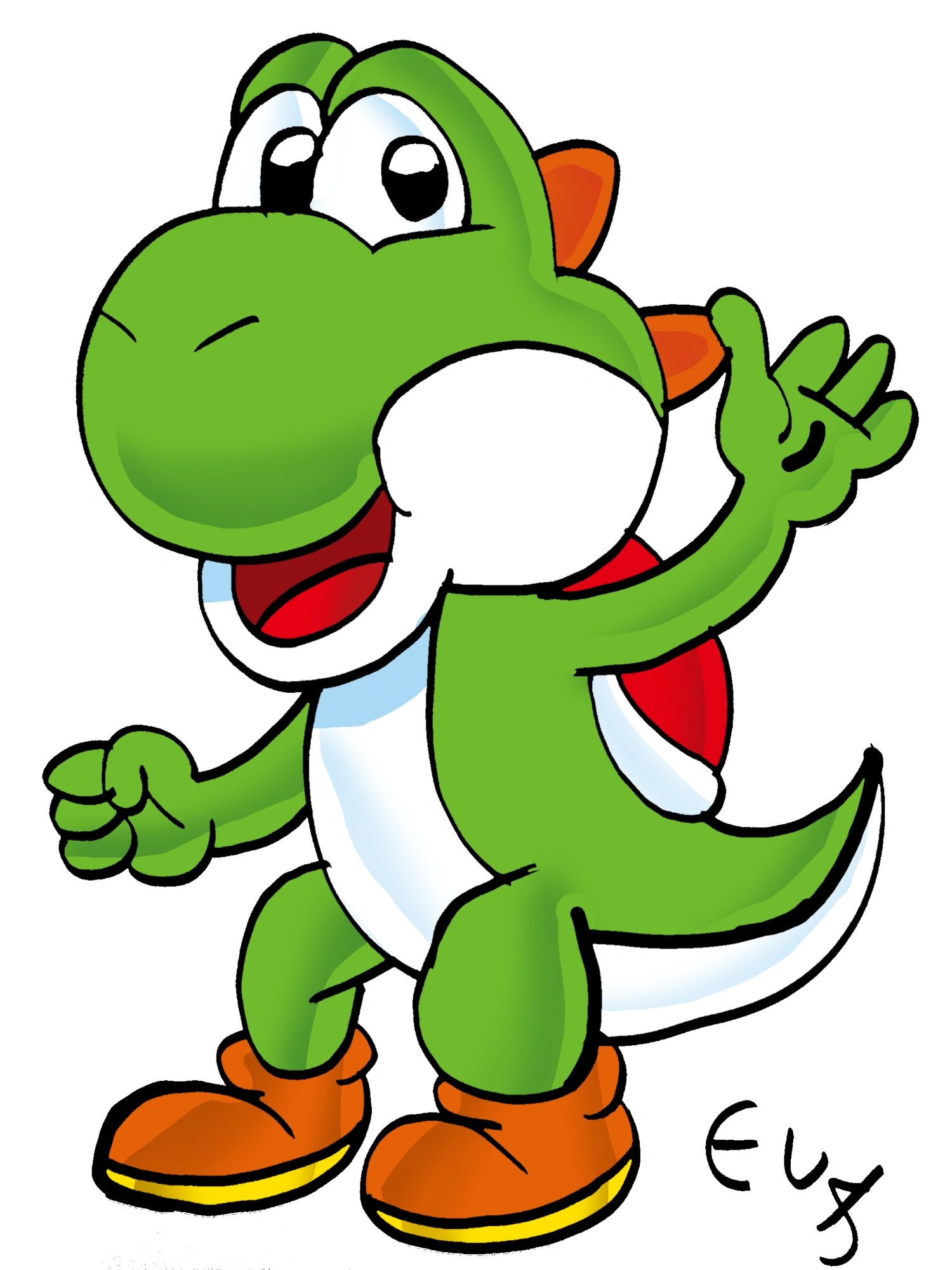 My drawing of Yoshi | Fandom