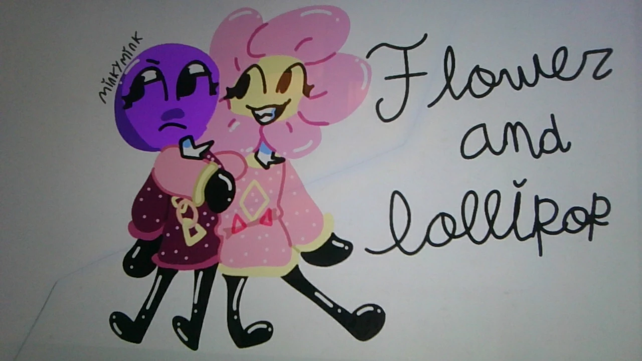 I just finished watching all of bfdi and drew lollipop and flower! | Fandom