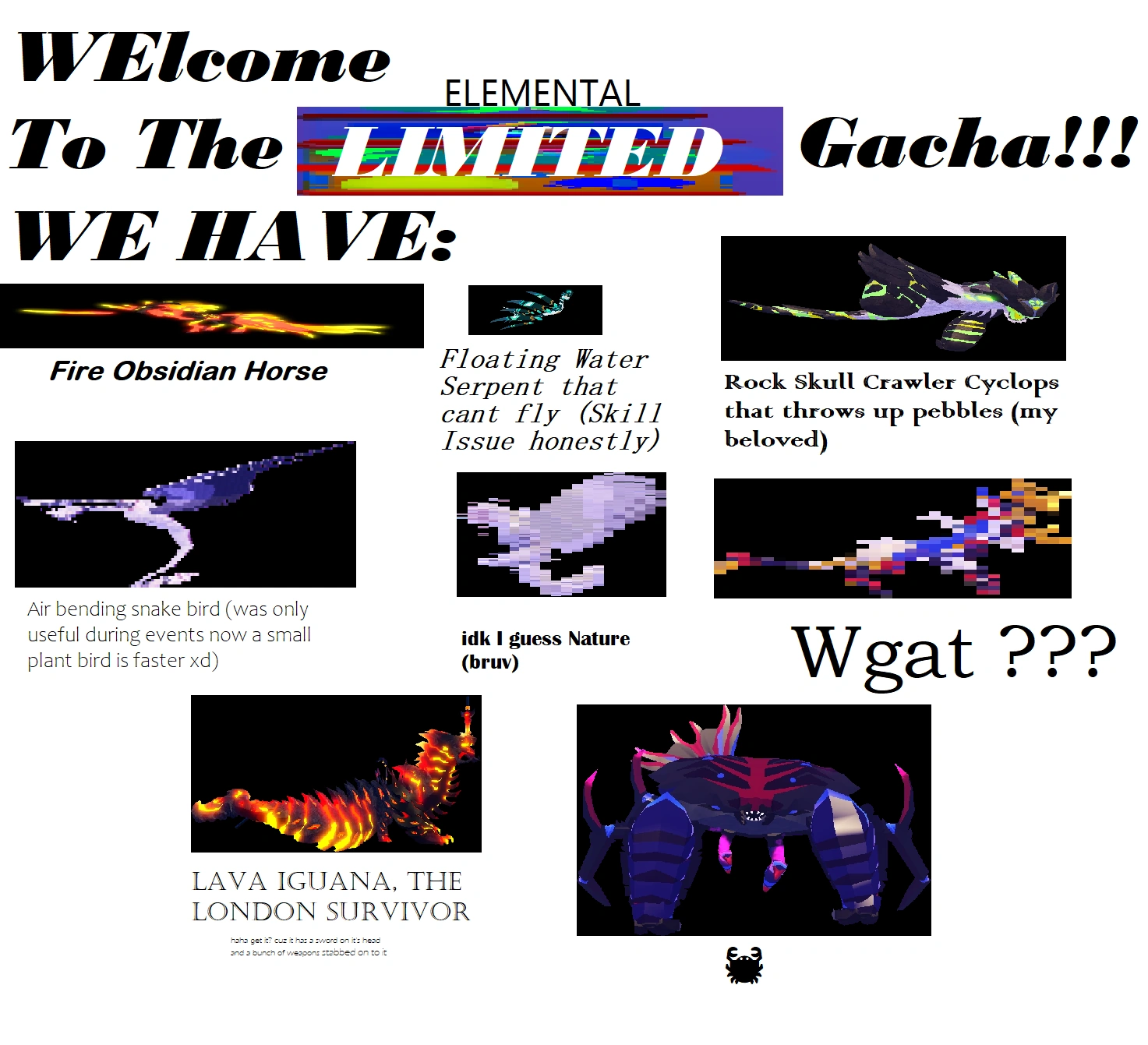 The Elemental limited gacha was goofy and I hope they change it | Fandom