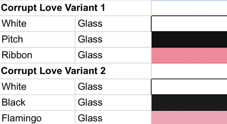 What are the colors of that corrupt love theme? | Fandom
