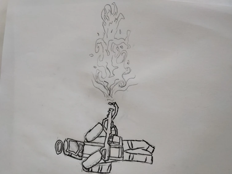 Some small pyro fanart I did. My sister said no to drawing golden mini ...