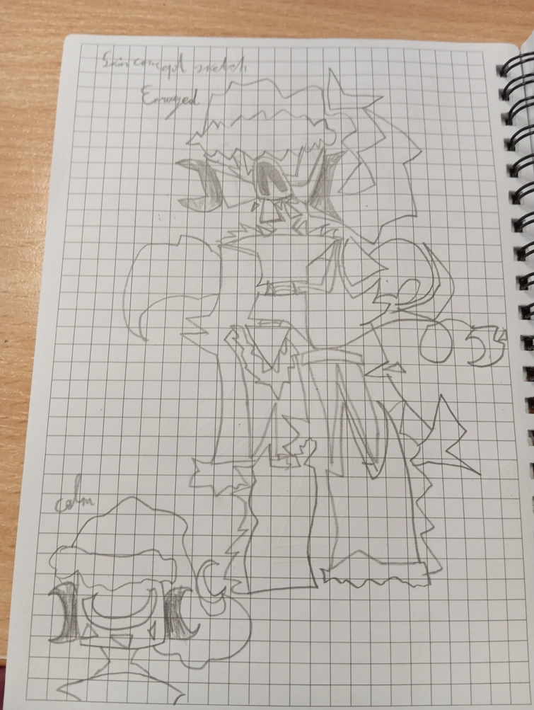 Harken skin concept sketch i made at music school | Fandom