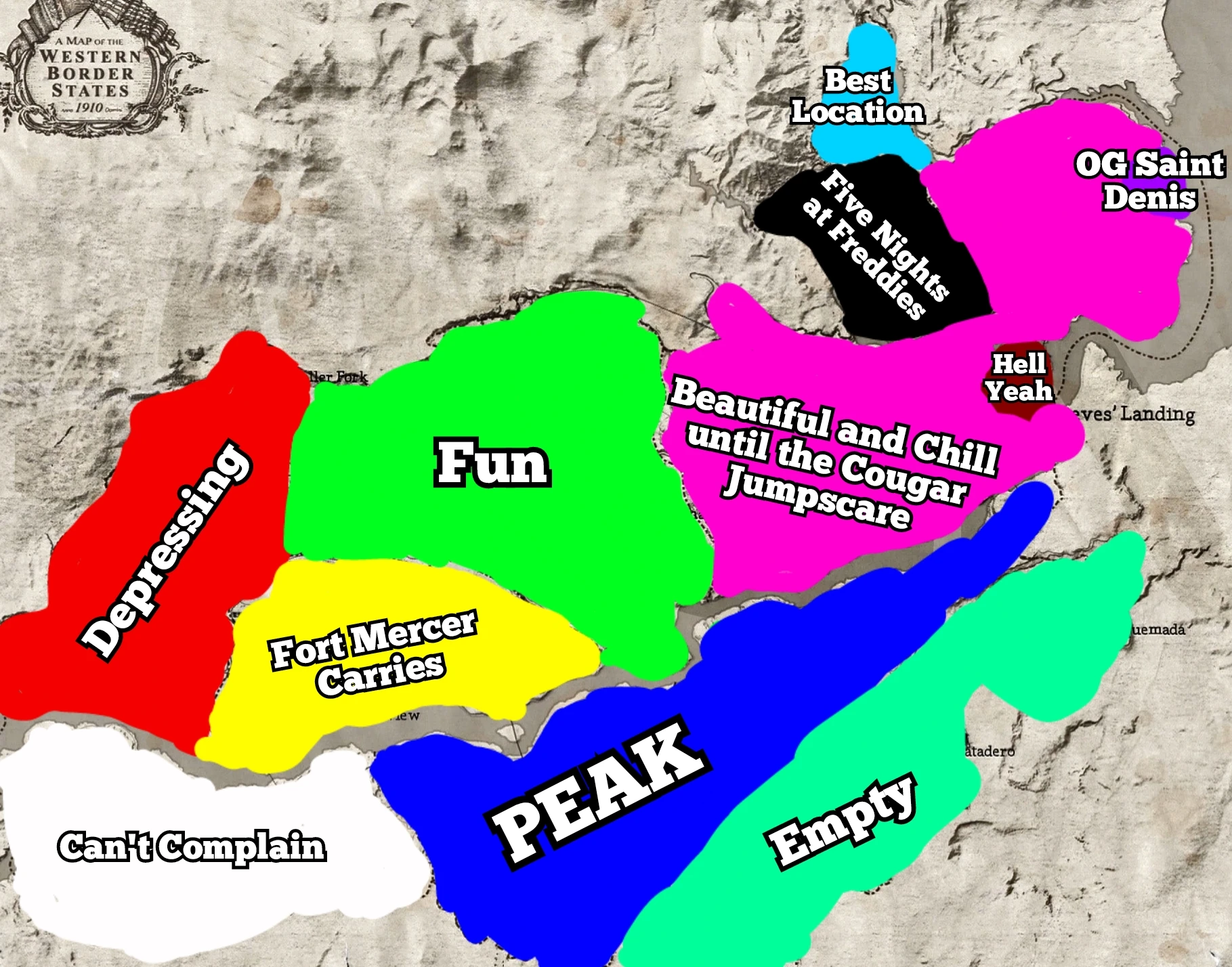 How I see the RDR1 map | Fandom