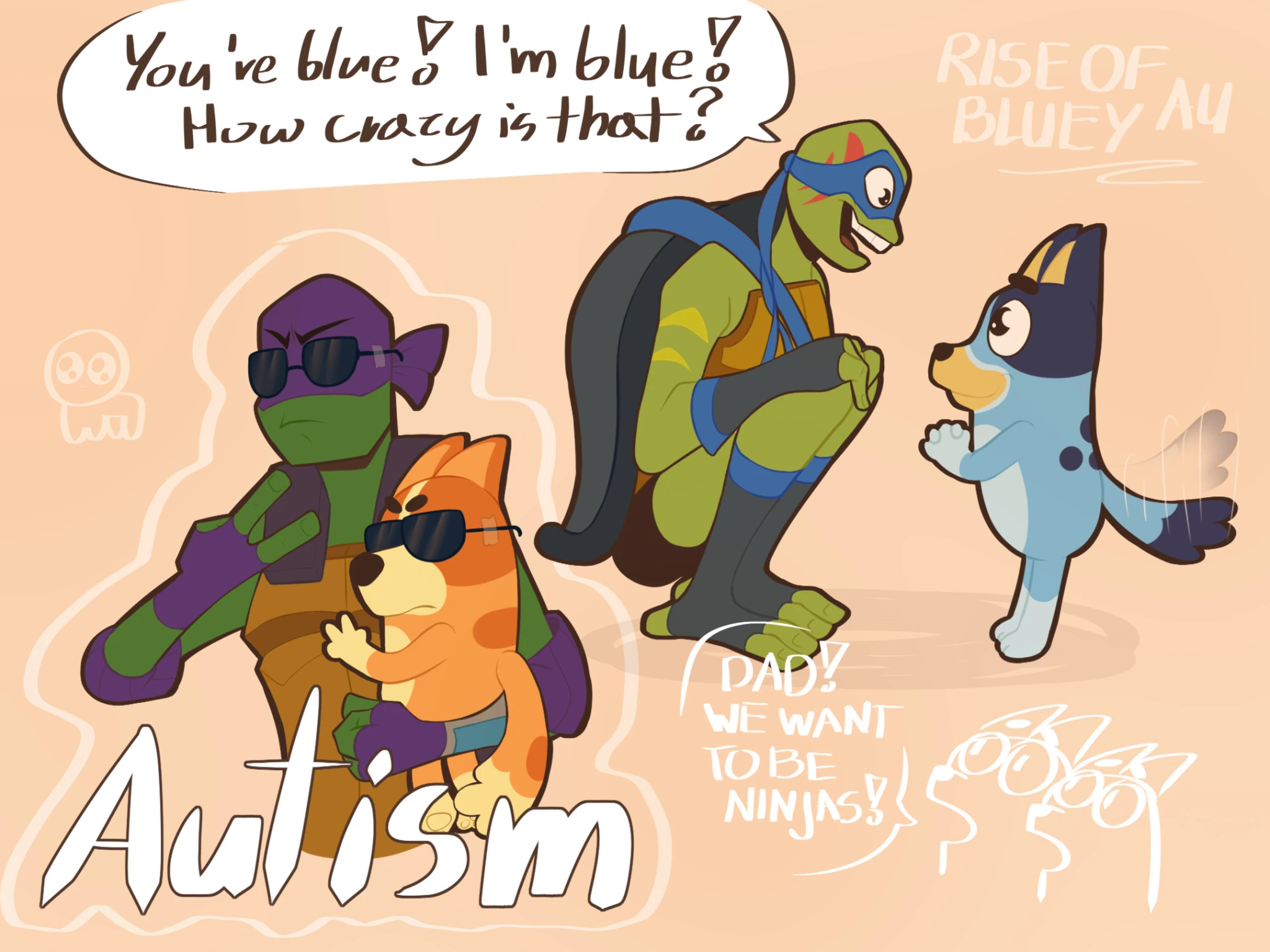 Crossover between Teenage Mutant Ninja Turtles and Bluey | Fandom