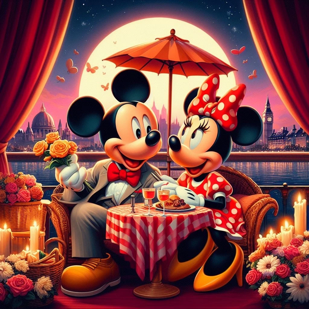 Some AI Art of Mickey and Minnie on a Date | Fandom