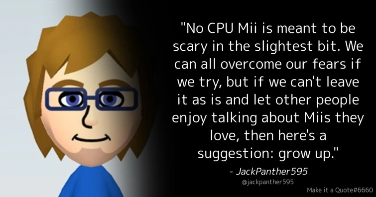 Is it ethical to be scared of a CPU Mii? | Fandom